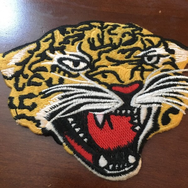 A Pair of Embroidered Leopard Applique Patch,vintage Leopard Head Patch ...