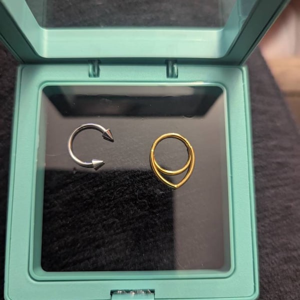 Titanium Fat Belly Button Ring Internally Threading 6/8/10/12/14mm ...