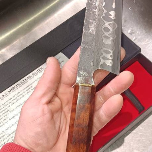 Chef Knife San Mai, Hand Forged Gyuto San Mai, Cook's Knife, Handmade Japanese Chef Knife, Razor ...