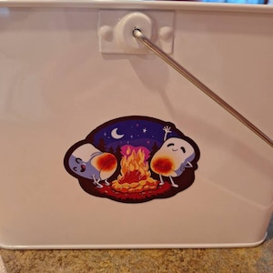 VS031 Halloween Retro Black Cat Face Stickers / Vintage Spooky Kitsch ...