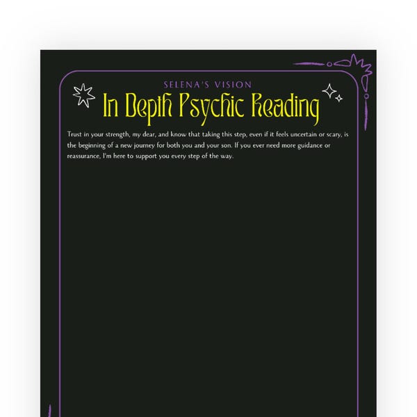 In-depth Career Psychic Reading Psychic Reading Offering Predictions ...