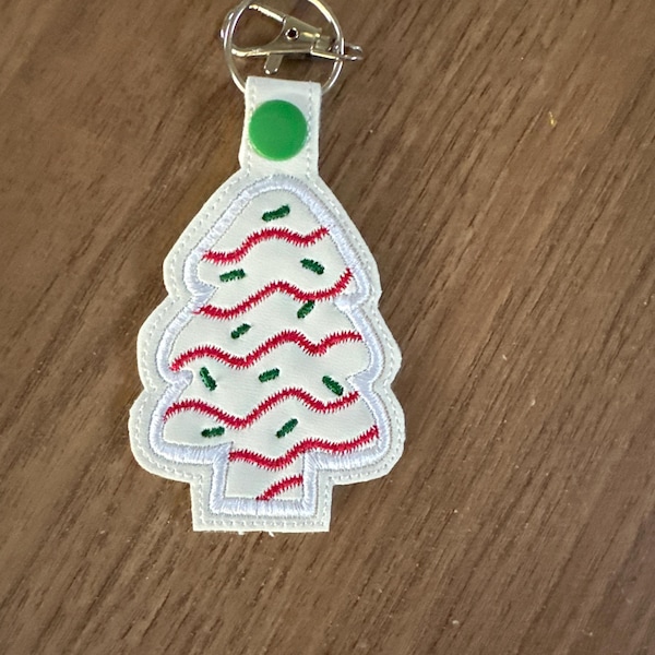Chocolate Christmas Tree Snack Cake Keychain, Chocolate Christmas Tree ...