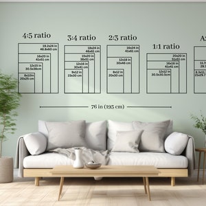 Visual Size Chart for Digital Artwork With Canva Templates Simplified ...
