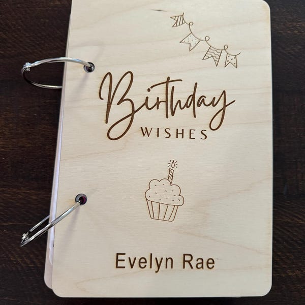 Birthday Card Keeper Wooden Personalized Card Keeper Card Storage Card ...