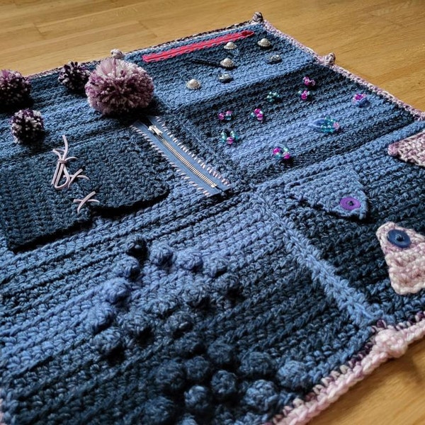 Crochet Fidget Blanket Pattern: Sensory Activity for Dementia (PDF ...