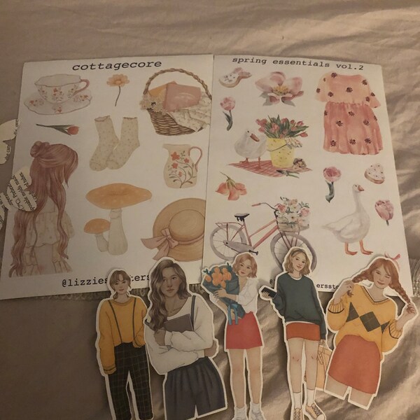 Spring essentials vol.2 sticker sheet - Etsy Nederland
