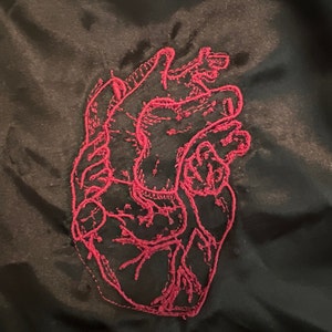 Anatomical Heart Machine Embroidery Design, Human Heart Embroidery ...