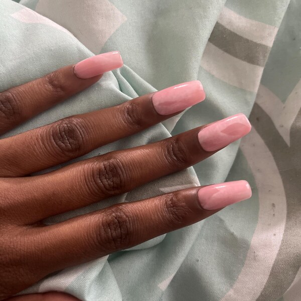 Blue Bandana Gel Press on Nails - Square, Coffin, Stiletto, Almond - Etsy