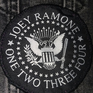 The Ramones Joey Ramone 1,2,3,4 Patch Punk Rock Band Music Woven Sew on Applique - Etsy