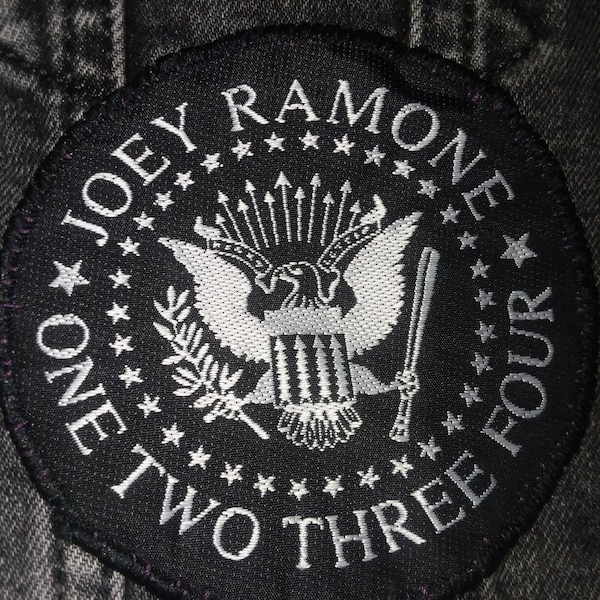 The Ramones Joey Ramone 1,2,3,4 Patch Punk Rock Band Music Woven Sew on ...