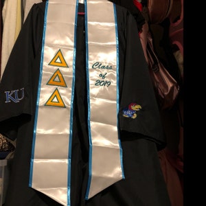 Alpha Xi Delta Sorority Graduation Stole / Graduation Sash - Etsy