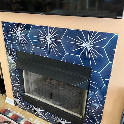 Hexagon Tokyo Tile Wall Stair Floor Self Adhesive Vinyl Stickers ...