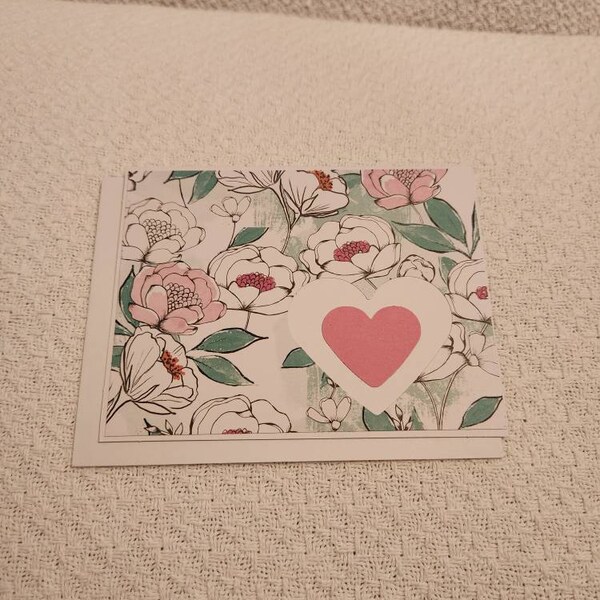 It's Looking Like Spring. A Handmade Note Card That is Blank on the ...