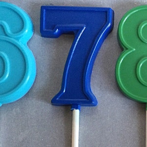 LOPL-056 Number 7 Chocolate Lollipop Mold - Etsy
