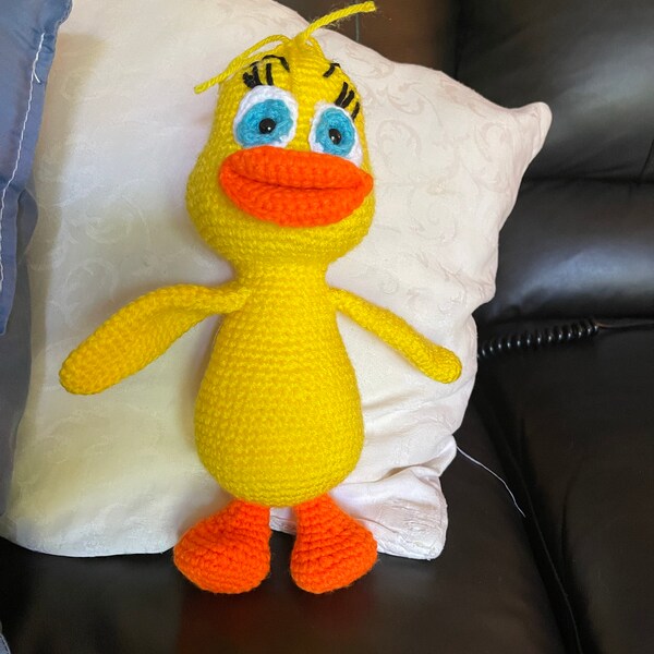 Duck Crochet Pattern - Plush Amigurumi Animal Instant Download Tutorial ...
