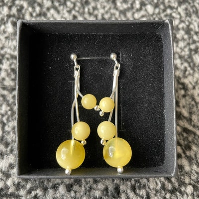 Incredible Light Blue Amber, Natural Baltic Amber Ring, Unique Amber ...