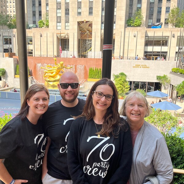 70th Birthday Party Crew Shirt, Custom Milestone Tee - Etsy
