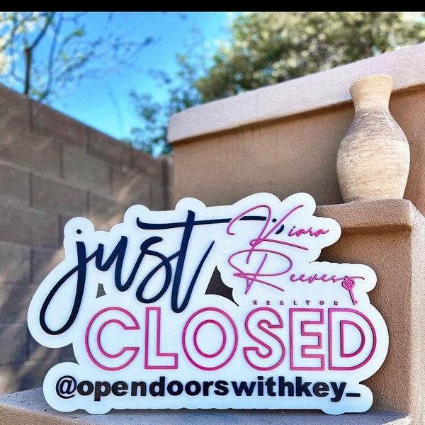 Just Closed Real Estate Photo Prop and Sign for Realtors, Social Media ...