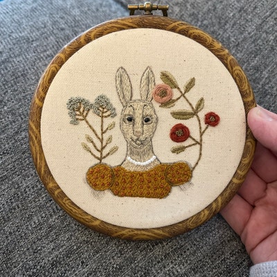 Ranunculus Rabbit Pdf/download Embroidery Pattern From Notforgotten ...