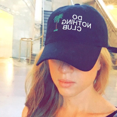 Do Nothing Club Black Hat W/white Letters and president on the Back - Etsy