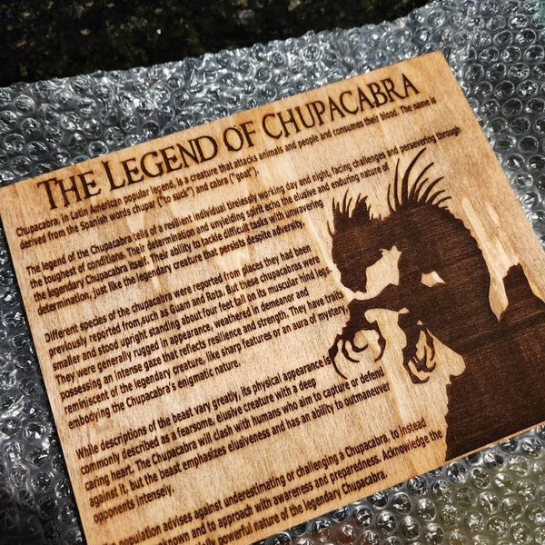 The Legend of Chupacabra Wall Art - Mythical Creature Decor, Dark ...