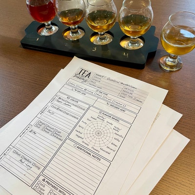 Tea Tasting Notes Journal PDF Printable Download Template Sheet to ...