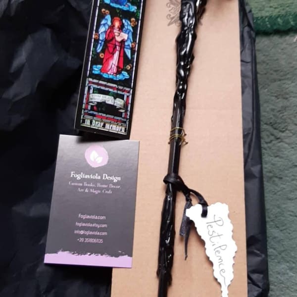 NEVERENDING STORY BOOK Auryn Diary Ouroboros Snake Blu Velvet Grimoire ...