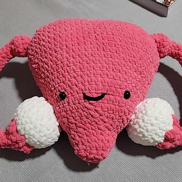 Anatomical Uterus Crochet Pattern! PATTERN ONLY Instant DOWNLOAD ...
