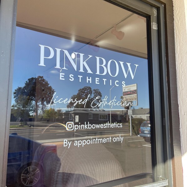 Customizable Window Decal / Your Company Name or Logo Storefront Vinyl ...