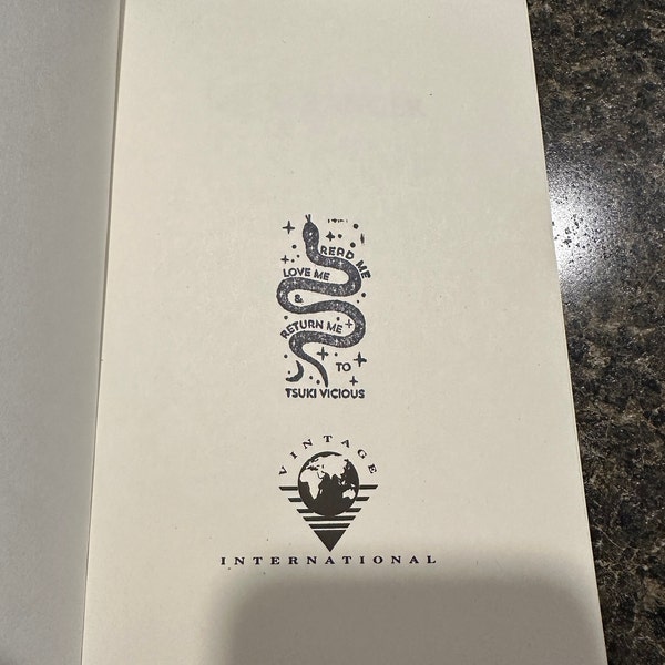 Snake Library Stamp, Custom Self Inking Ex Libris Stamp, Book Plate ...