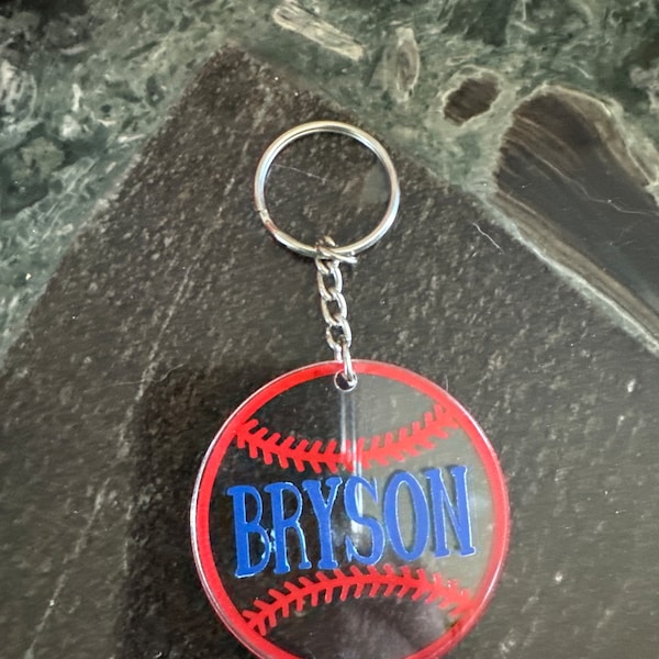 Personalized Sports Keychain | All Sports Name Tag | Sports Team Snack ...