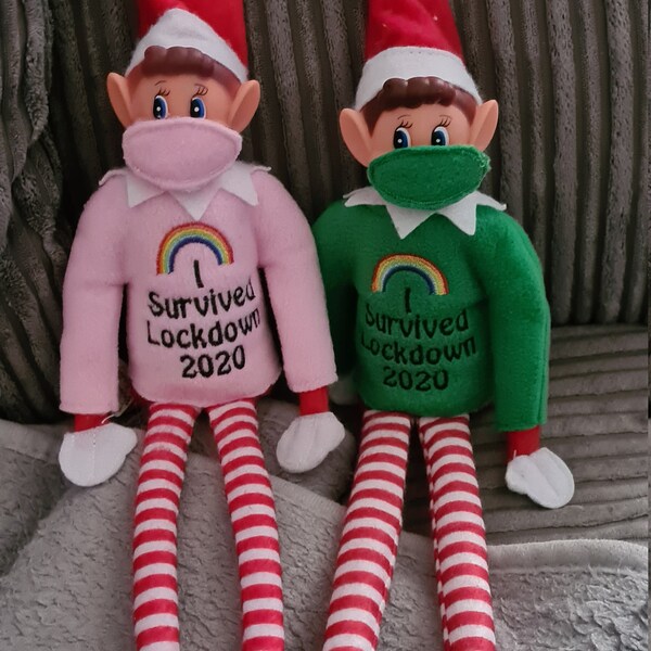 Christmas Elf Doll Jumpers. Lockdown 2020, Funny Jumpers, Quirky ...