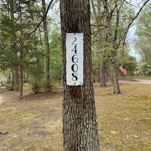 Rustic Address Sign Farmhouse Decor House Numbers Street - Etsy