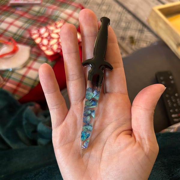 Mini Resin Daggers With Flowers or Leaf Flakes, Booklover Gift, Book ...