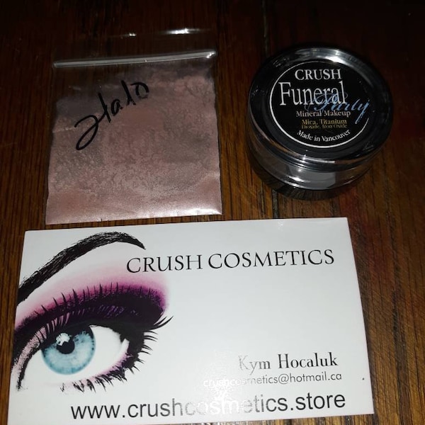 FUNERAL PARTY, Jet Black Matte Eyeshadow, Smokey Eyes, Vegan, Mineral ...