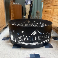 Personalized Fire Pit Rings | Fire Pit | Custom Fire Pits | Outdoor ...