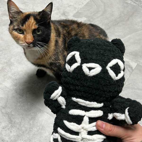 Handmade Crochet Skeleton Teddy Bear - Etsy