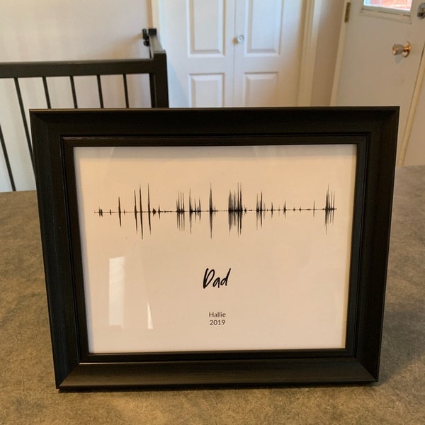 Printable Sound Wave Art Fathers Day Personalized Gift for Wife Husband ...