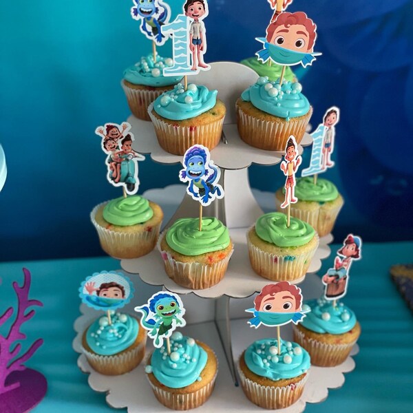 Luca Cupcake Toppers|luca Birthday Decorations|luca Party|disney Luca ...