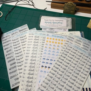 Snow Day Script Stickers Removable White Matte or Clear | Etsy