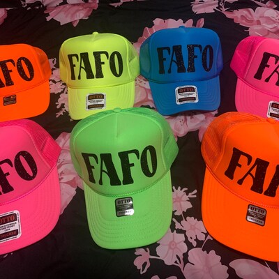 Puff Neon Trucker Hats/ Pool Party / Beach Vacation / Bridesmaid Hat ...