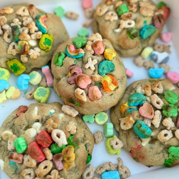 Mallow Cereal Lucky Cookie Recipe/giant Cookie Recipes/dessert - Etsy