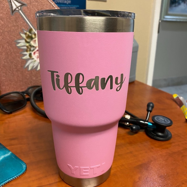 Personalized YETI 30oz Tumbler: Custom Logo, Laser Engraved - Etsy