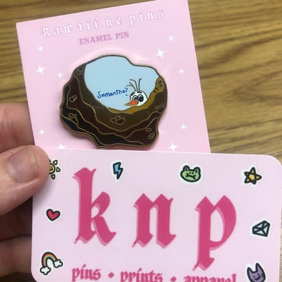 Samantha Enamel Pin - Etsy