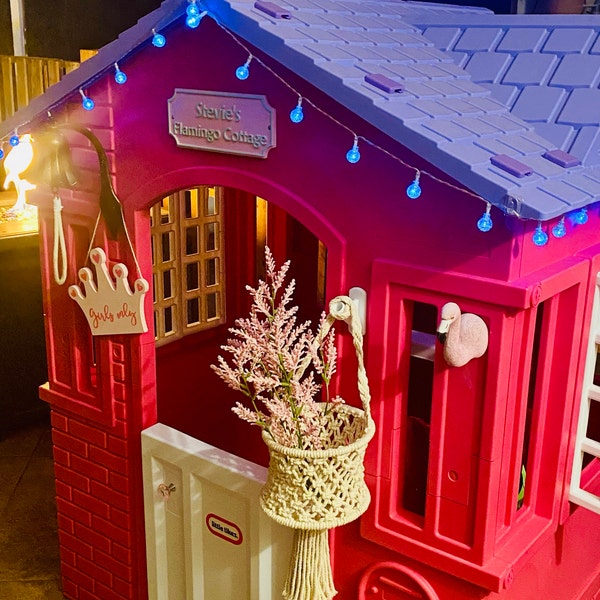 Personalised Playhouse Sign | Outdoor Playhouse Decor Custom Name Sign ...