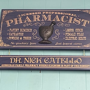 Pharmacist Wood Sign With Optional Personalization - Etsy