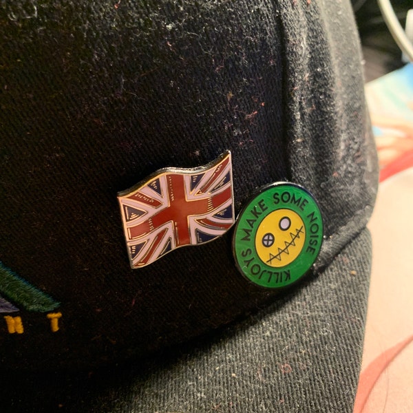 Union Jack Enamel Pin | British Flag Hard Enamel Lapel Badge, UK ...