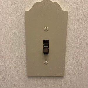 Scroll Top - Primitive Colonial Outlet Cover - Ready to Paint ...