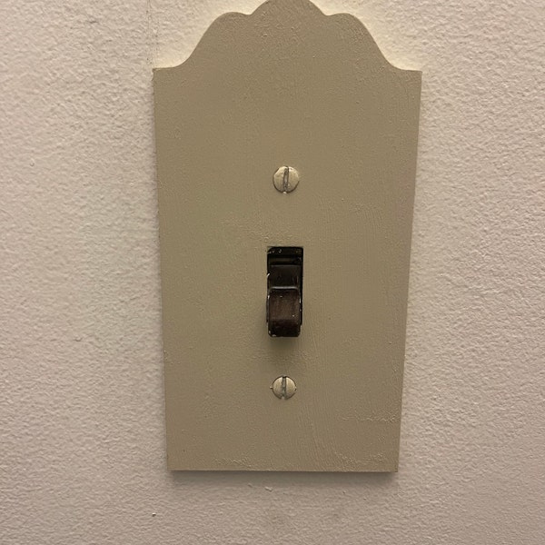 Scroll Top - Primitive Colonial Outlet Cover - Ready to Paint ...