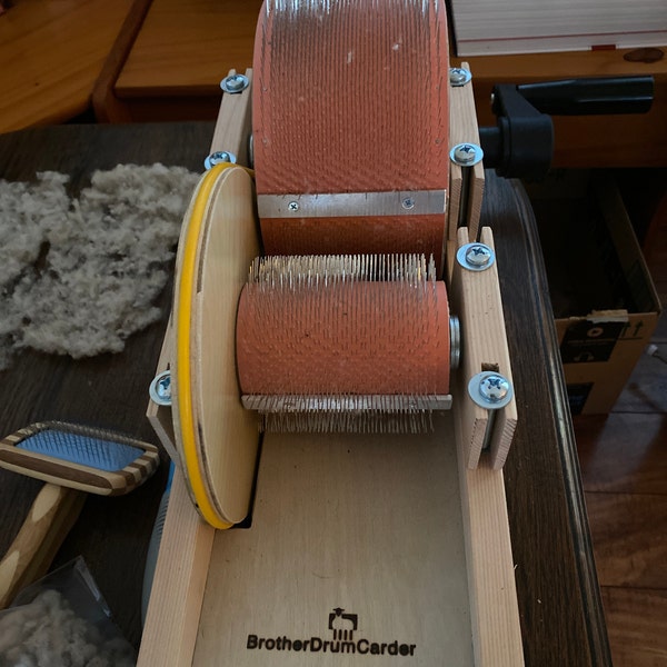 Large "big Brother" Motorized Electric Drum Carder - Etsy